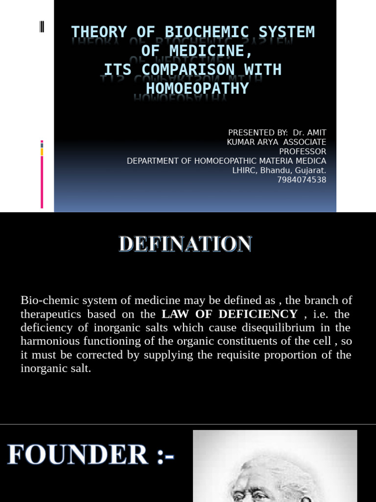 Biochemic System of Medicine | PDF | Homeopathy | Biology