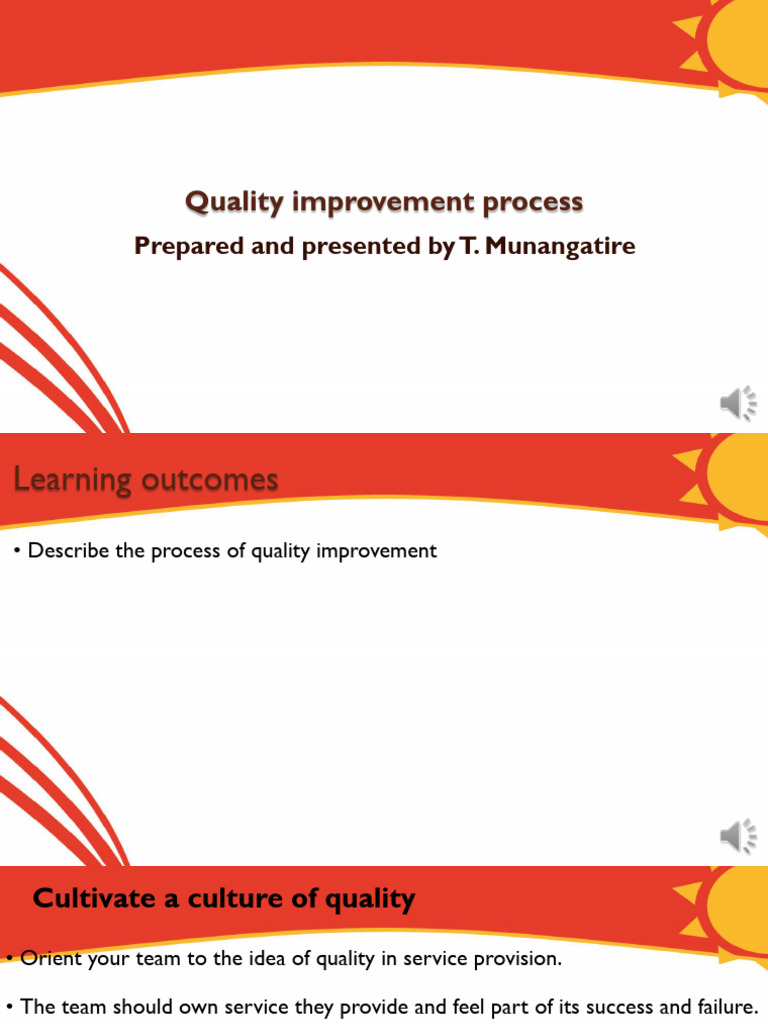 Quality Improvement Process Overview | PDF
