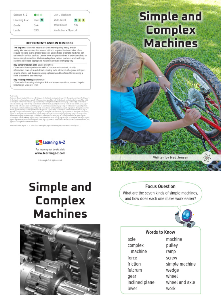 Understanding Complex Machines | PDF | Machines | Lever