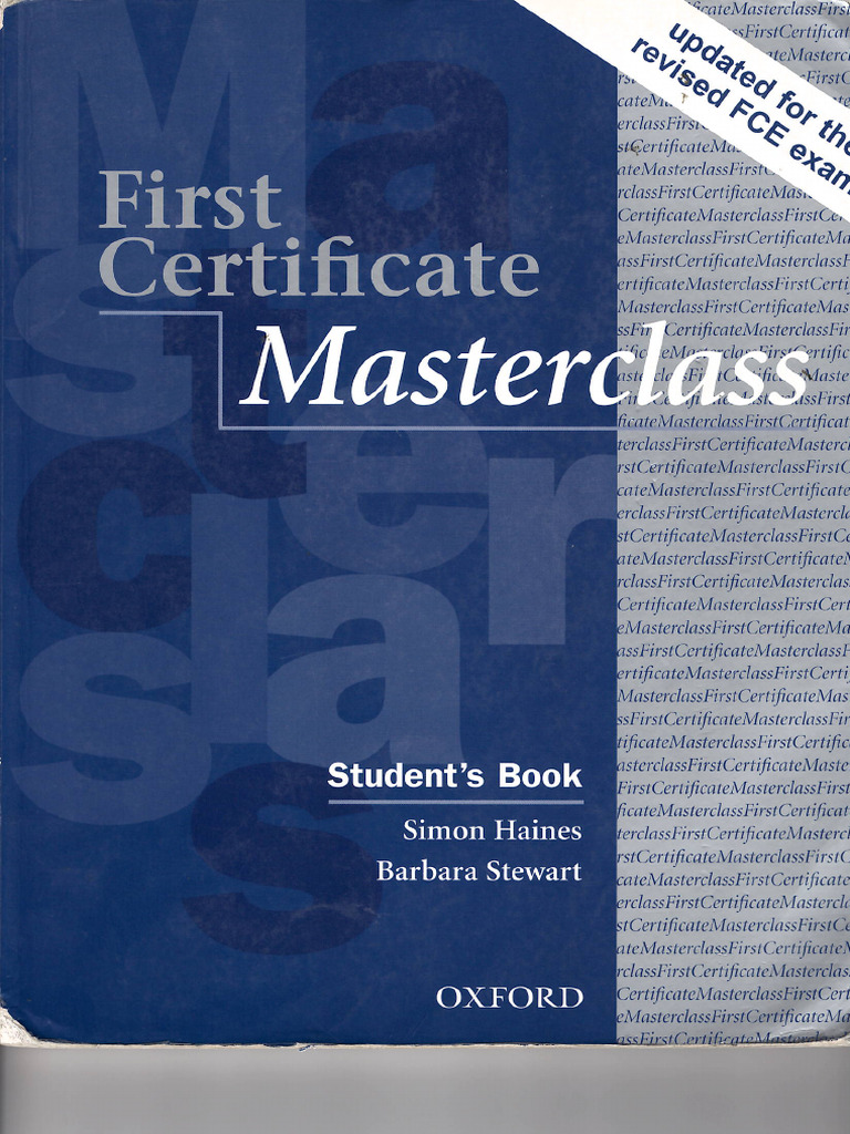 First Certificate MASTERCLASS Vol 1 | PDF