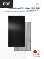 First Solar Series 7 TR1 Module Specs | PDF | Photovoltaics | Solar Panel