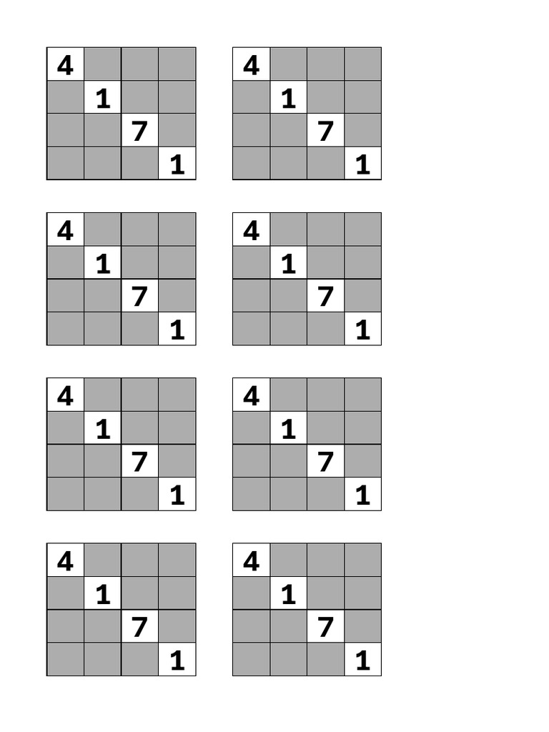 Gioco Del 15 - Misure 5 - 7x5 - 7 | PDF