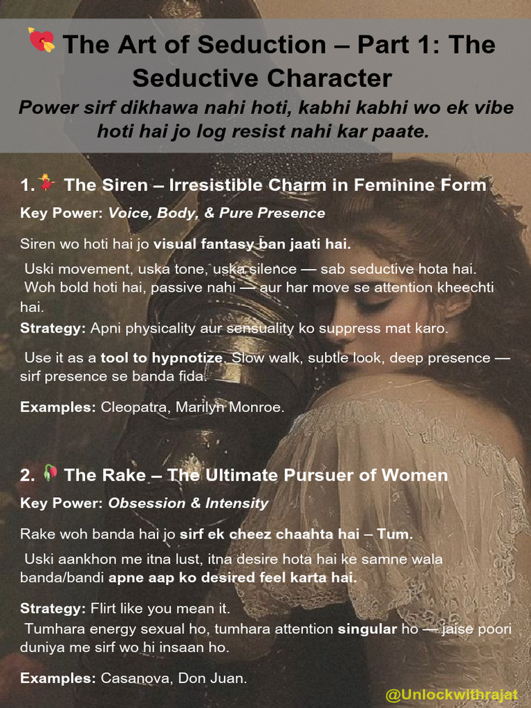 The Art of Seduction | PDF | Psychology