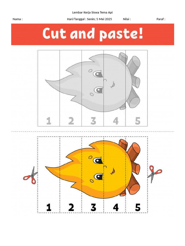 Lembar Kerja Siswa Tema Api | PDF
