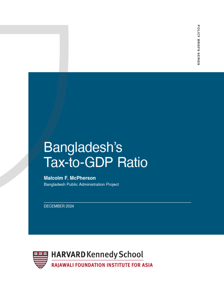 Tax to Gdp Harvard Report | PDF | Taxes | Government Budget Balance
