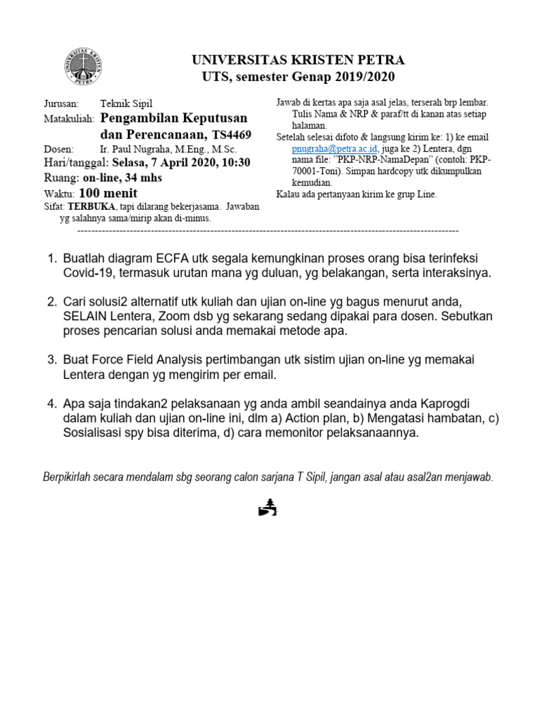 Pengambilan Keputusan Dan Perencanaan Uts | PDF