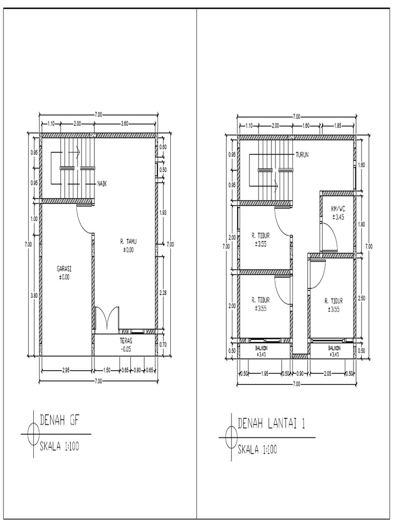 Rencana Pas - Bata Lt. GF & LT.1 R1 | PDF