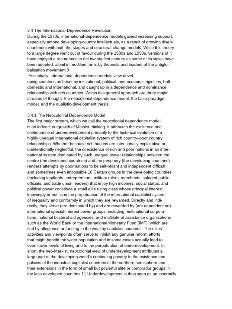 The International-Dependence Revolution | PDF | Developing Country ...