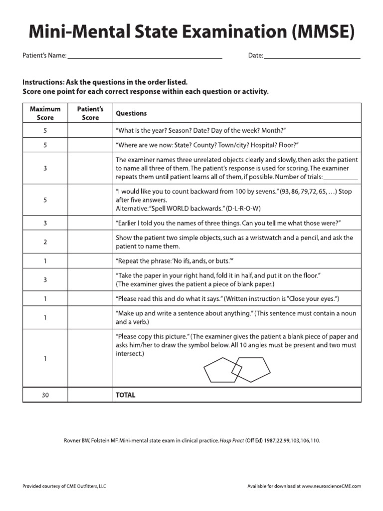 Mmse in English | PDF
