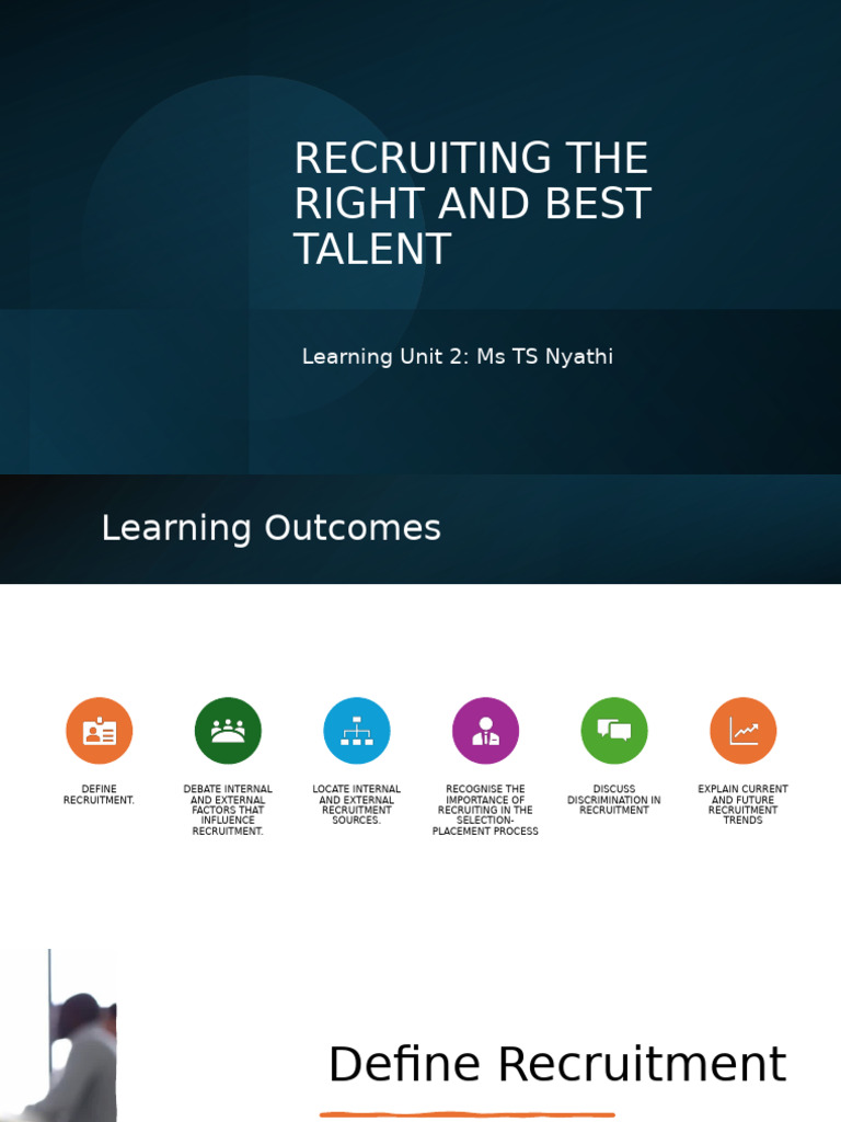 Learning Unit 2 - Hrm1bb1 2024 2 | PDF | Recruitment | Employment