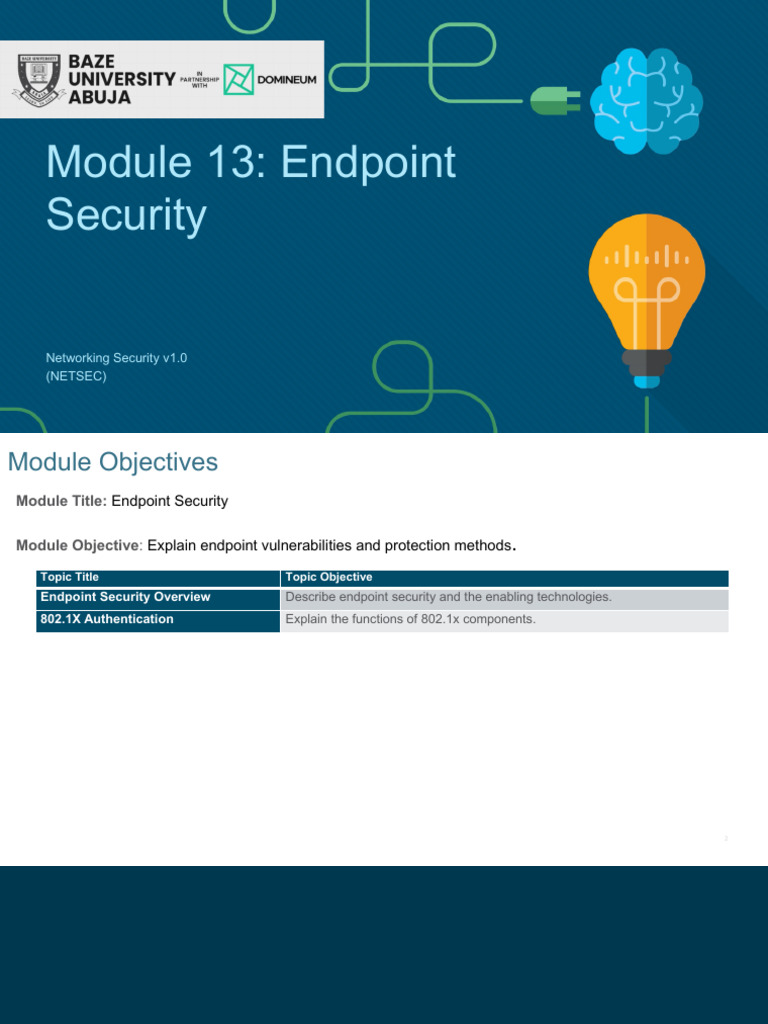 Network Security v1.0 - Module 13 | PDF | Security | Computer Security