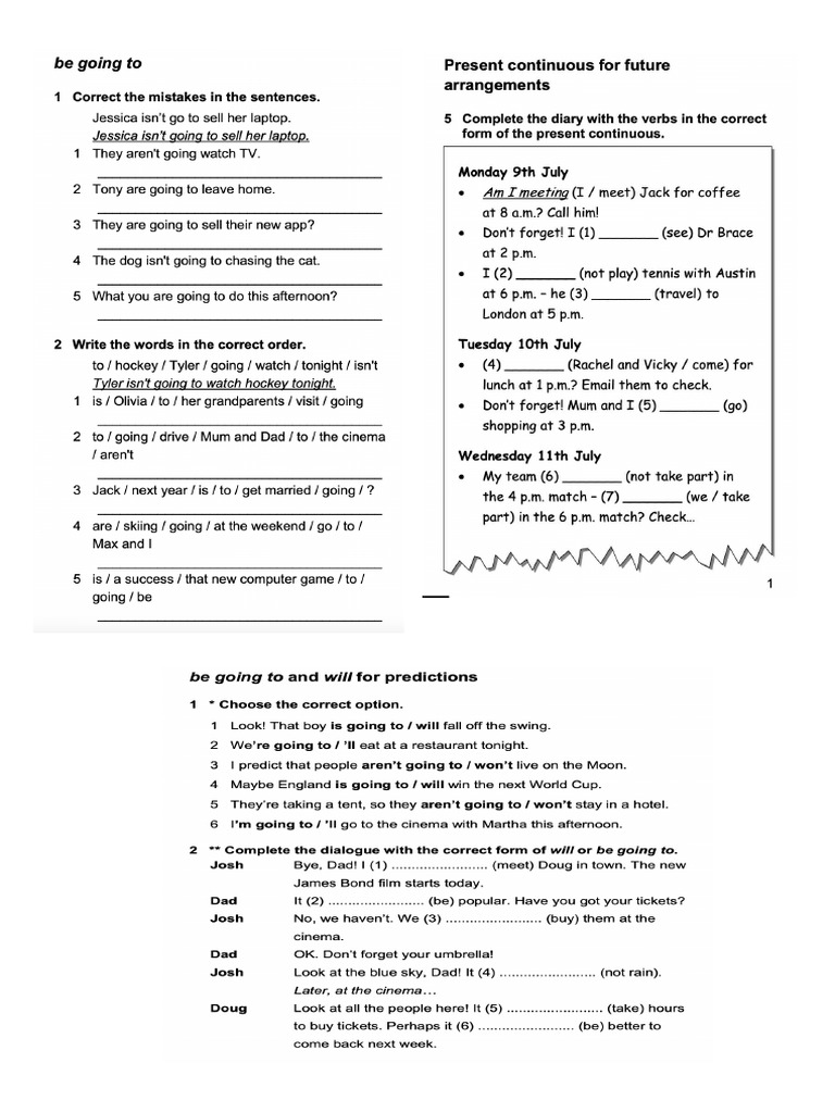 2 Eso Review Present and Future | PDF