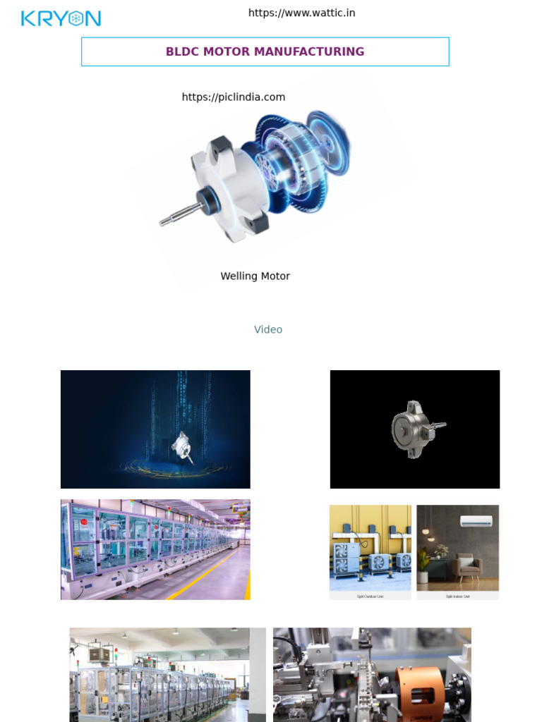 BLDC Motor Manufacturing Overview | PDF