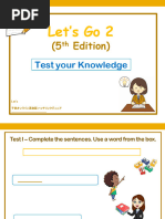 Let's Go 2 Fifth Edition Workbook | PDF