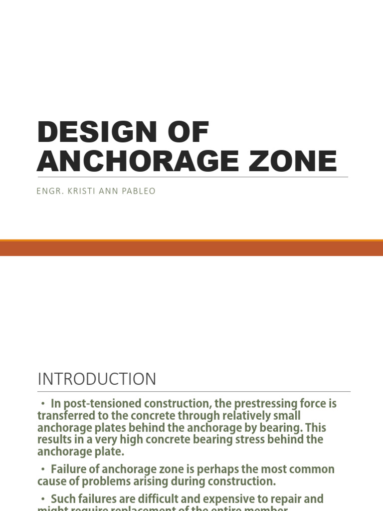 Design If Anchorage Zone | PDF | Prestressed Concrete | Stress (Mechanics)