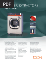 JENSEN Washer Extractor Specifications | PDF | Weight | Washing Machine