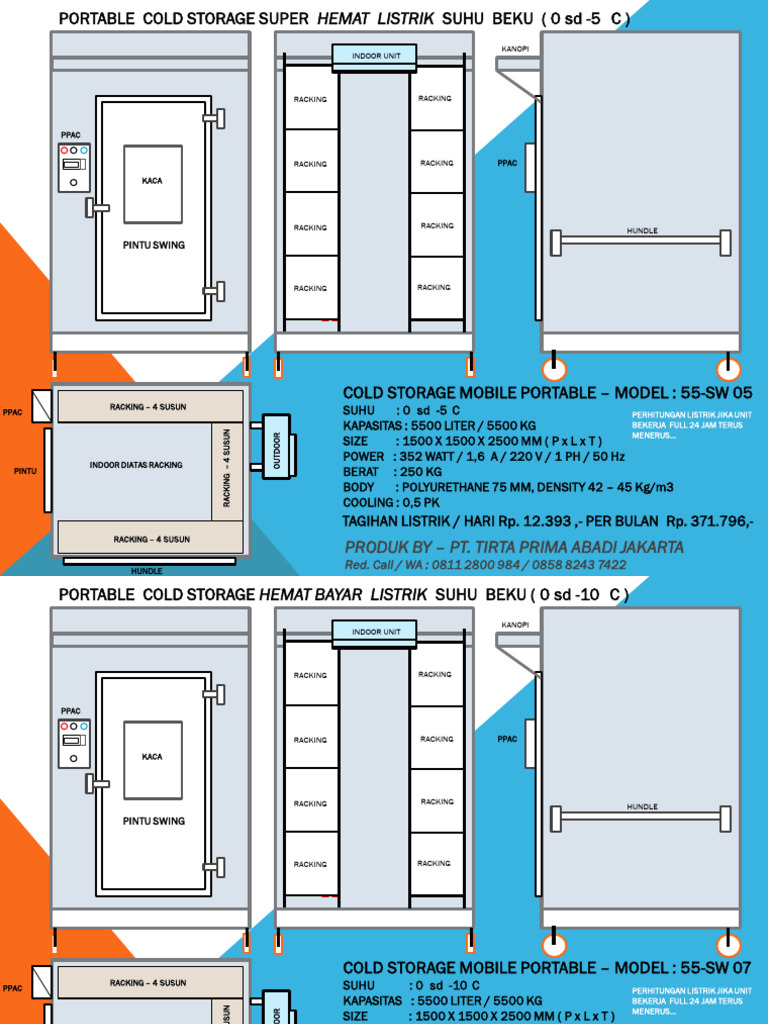 General Produk Cold Storage Dan Freezer - Tpa-sw | PDF