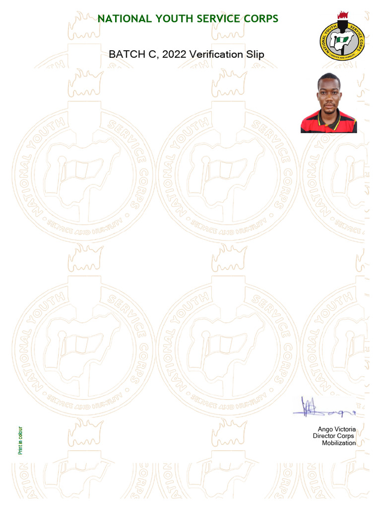 Verification Slip | PDF