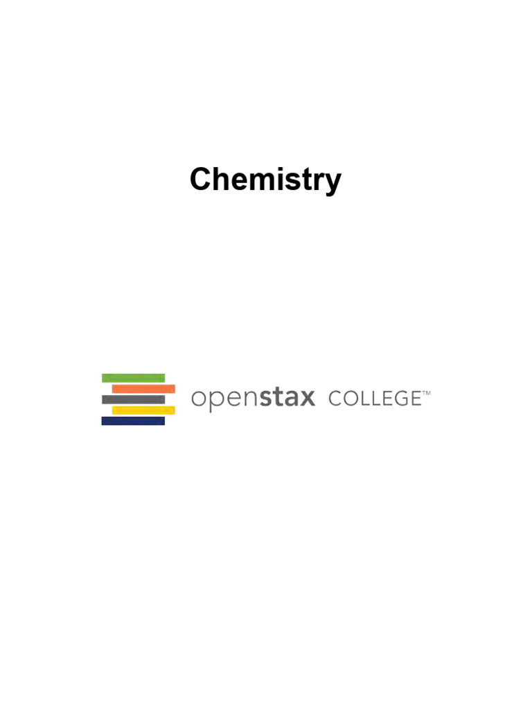 OpenStax College Chemistry Textbook | PDF | Molecules | Covalent Bond