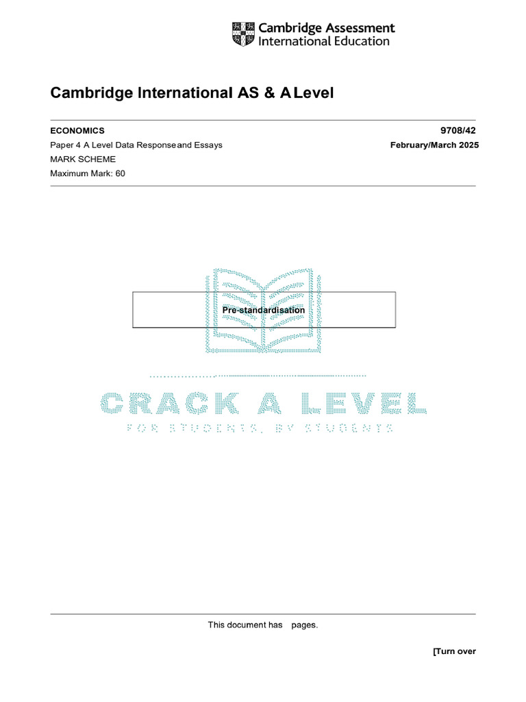 Feb-March - 2025 - 9708 - 42 - MS - Crack A Level. | PDF