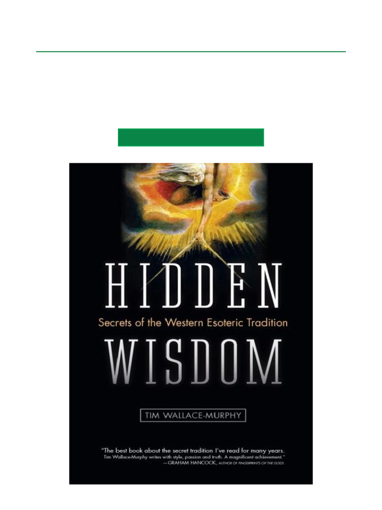 Hidden Wisdom Secrets of The Western Esoteric Tradition Complete ...