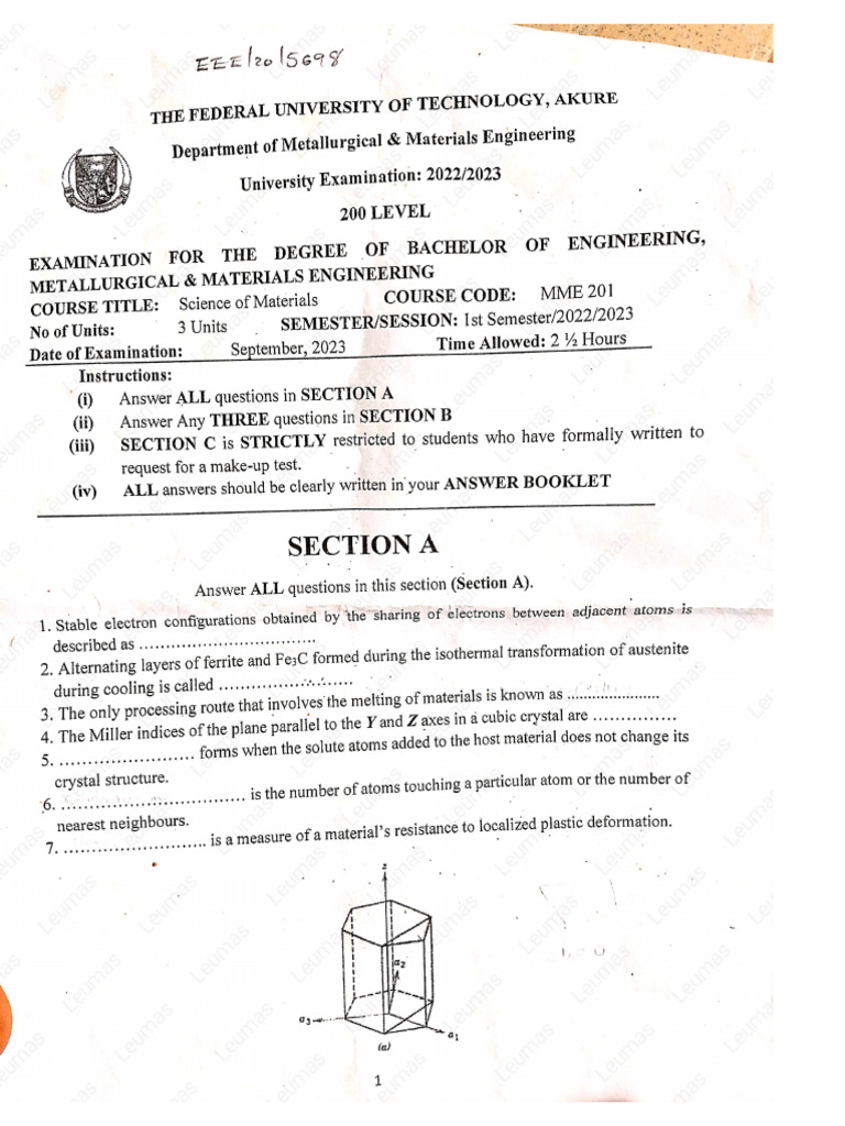 All 2OO Level 1st Semester PQs by Leumas | PDF