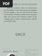 Berlo's Model of Communication | PDF | Communication | Cognition