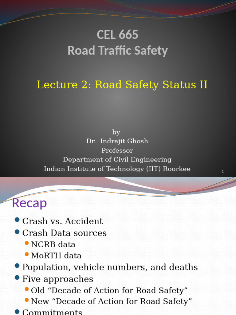CEL 665 Lecture 2 Safety Status II | PDF