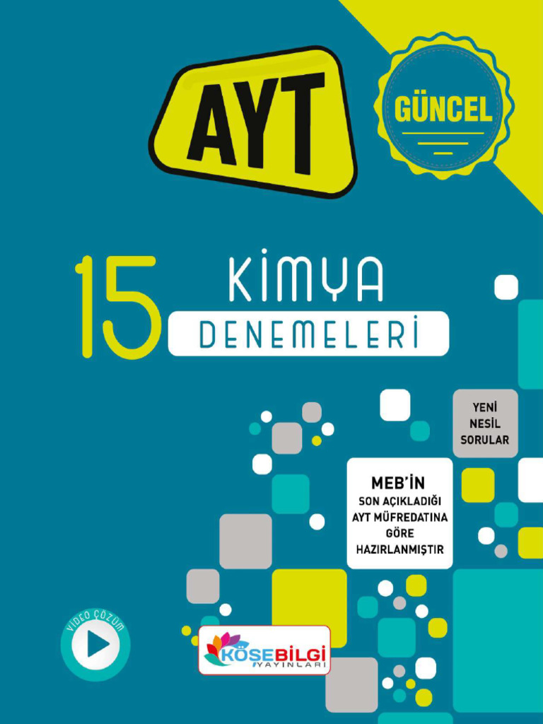 Ayt 15 Kimya Denemesi Ve Cevaplari 2021 | PDF