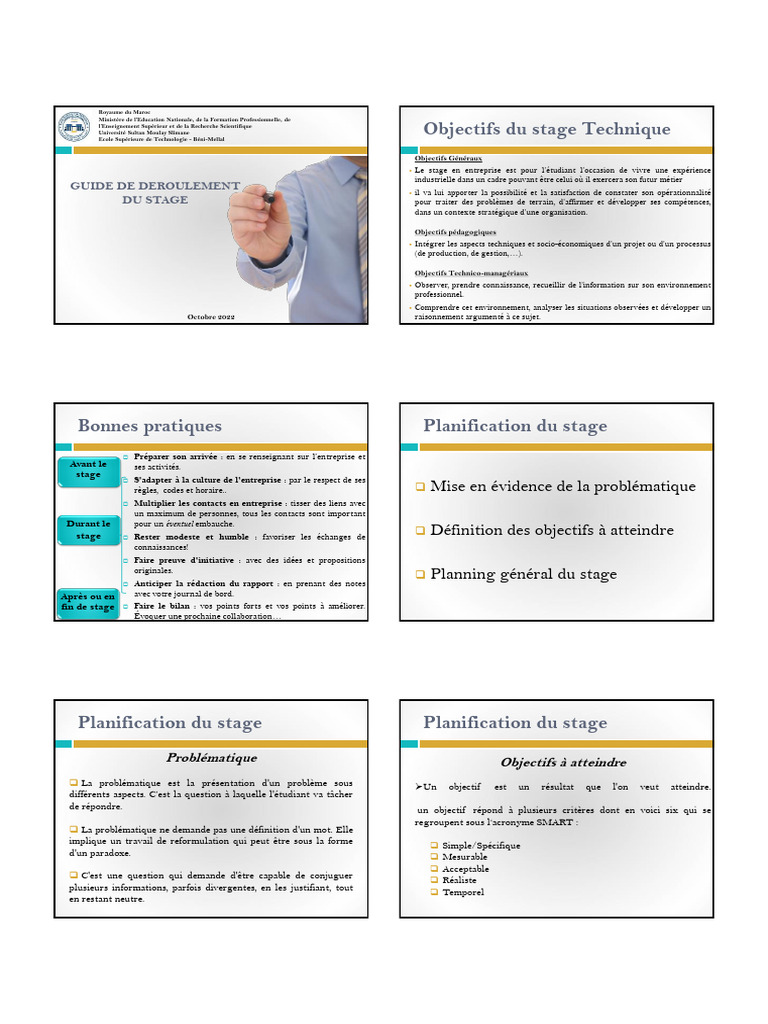 Guide Pratique du Stage Étudiant | PDF | Planification | Business