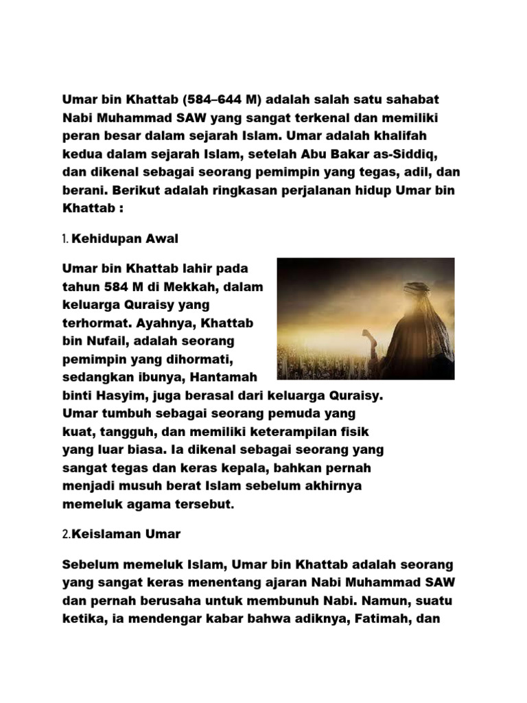 Biografi Umar Bin Khattab 2 | PDF