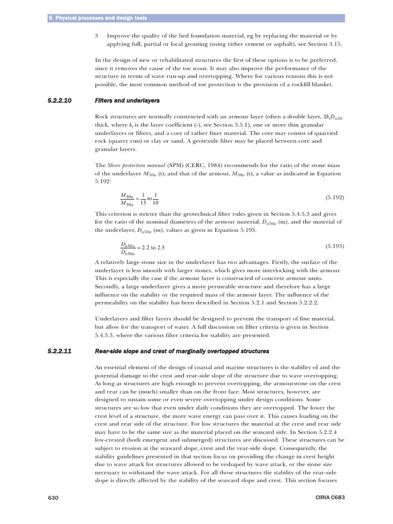 CIRIA C683: Rock Structure Design Guidelines | PDF | Earth Sciences