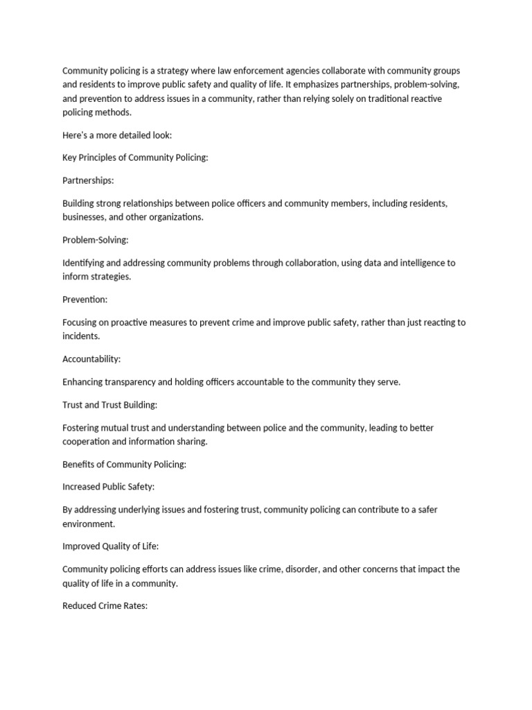 Community polic-WPS Office | PDF | Community Policing | Police