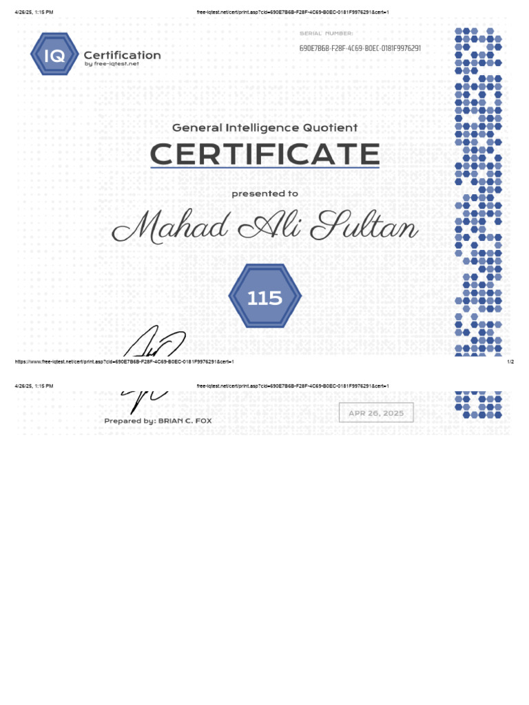 Cert Print - Asp Cid &cert 1 | PDF