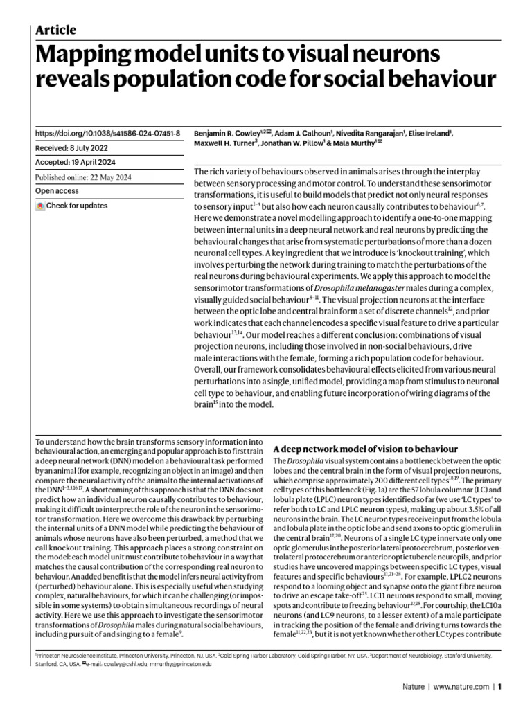 Mapping Model Units To Visual Neurons Reveals Population Code For ...