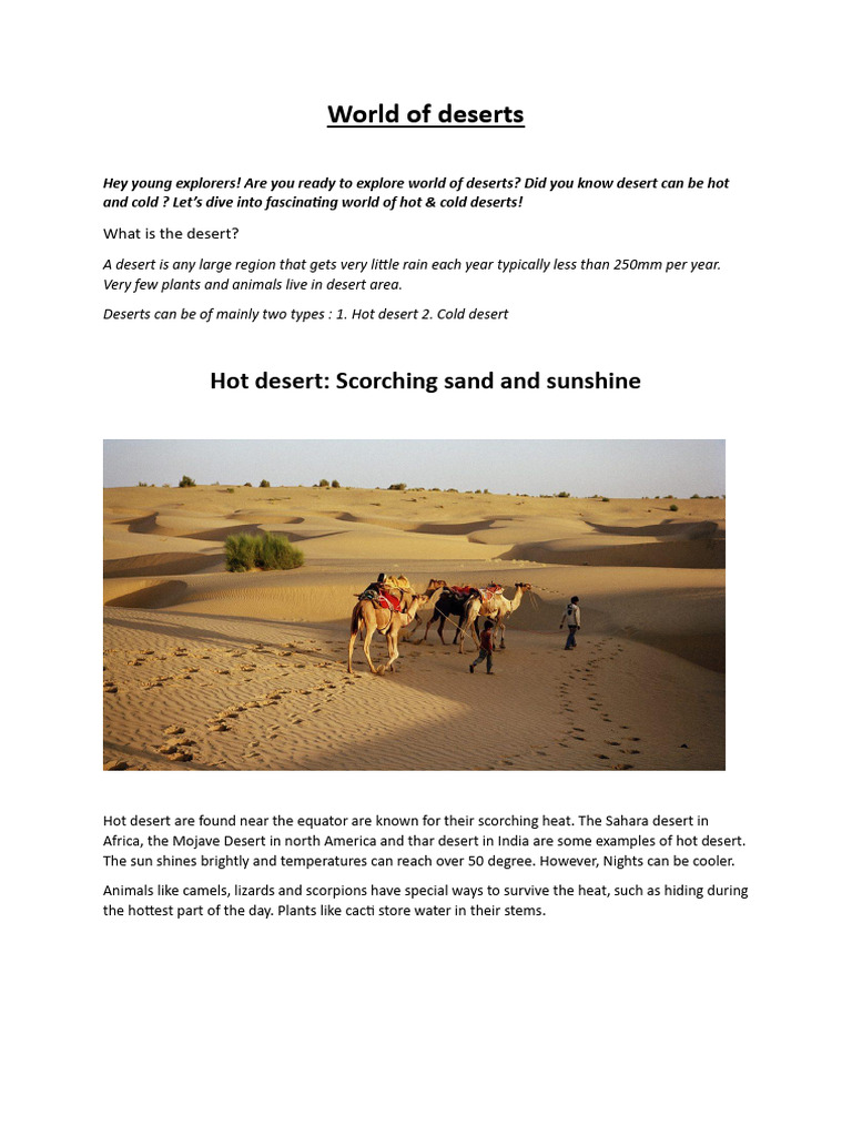 World of Desert | PDF