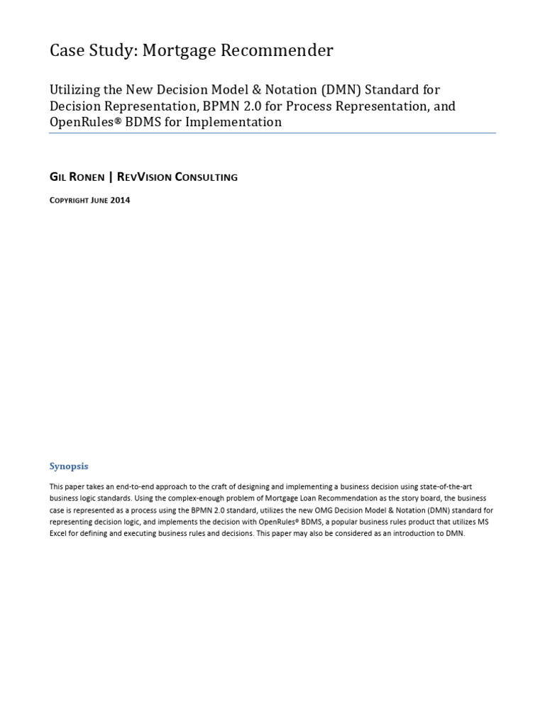 Case Study Mortgage Recommender Final2 | PDF | Loans | Mortgages