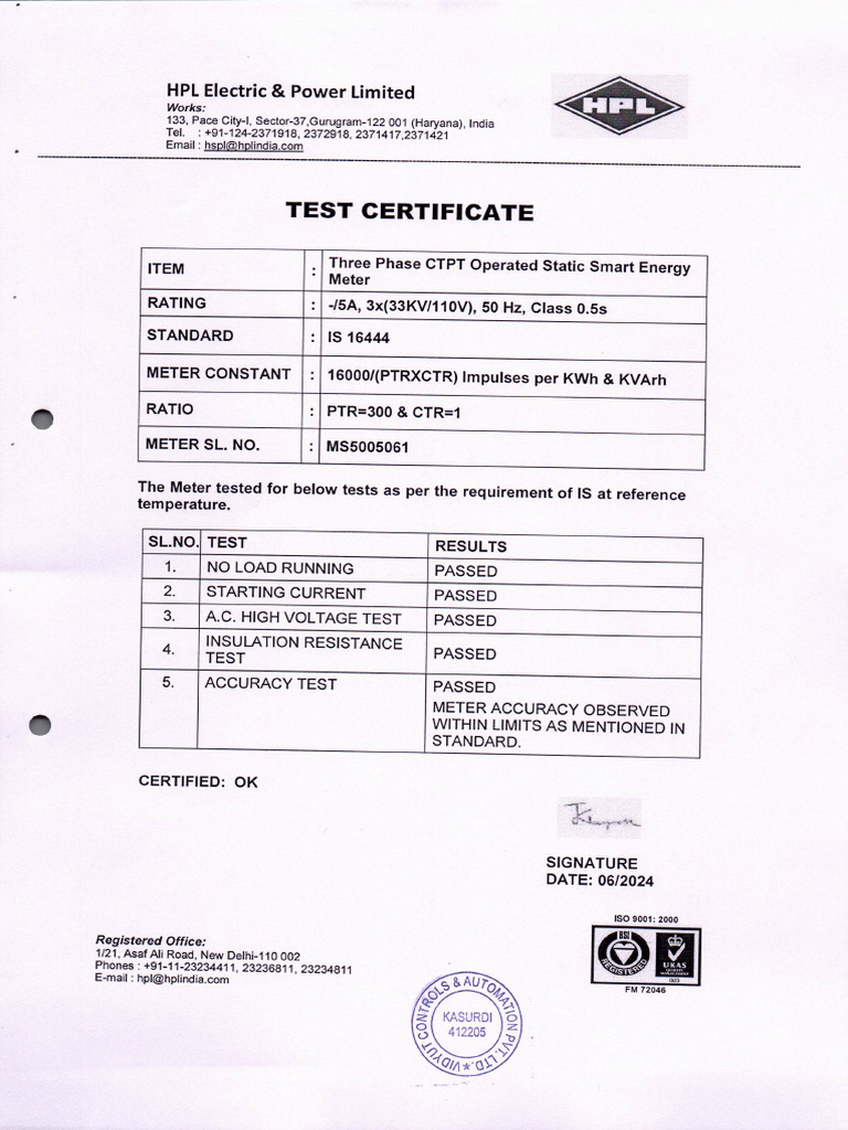 Og-1 TVM Meter TC | PDF