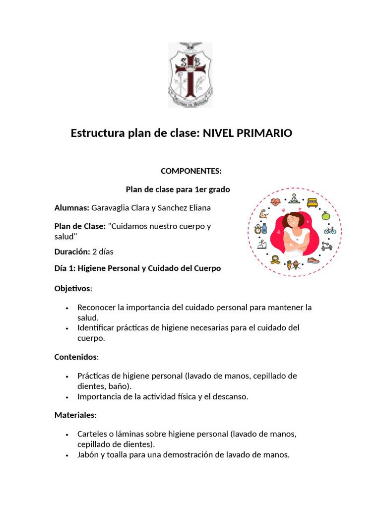 Cuidado Del Cuerpo y Buena Alimentacion | PDF | Higiene | Lavado de manos