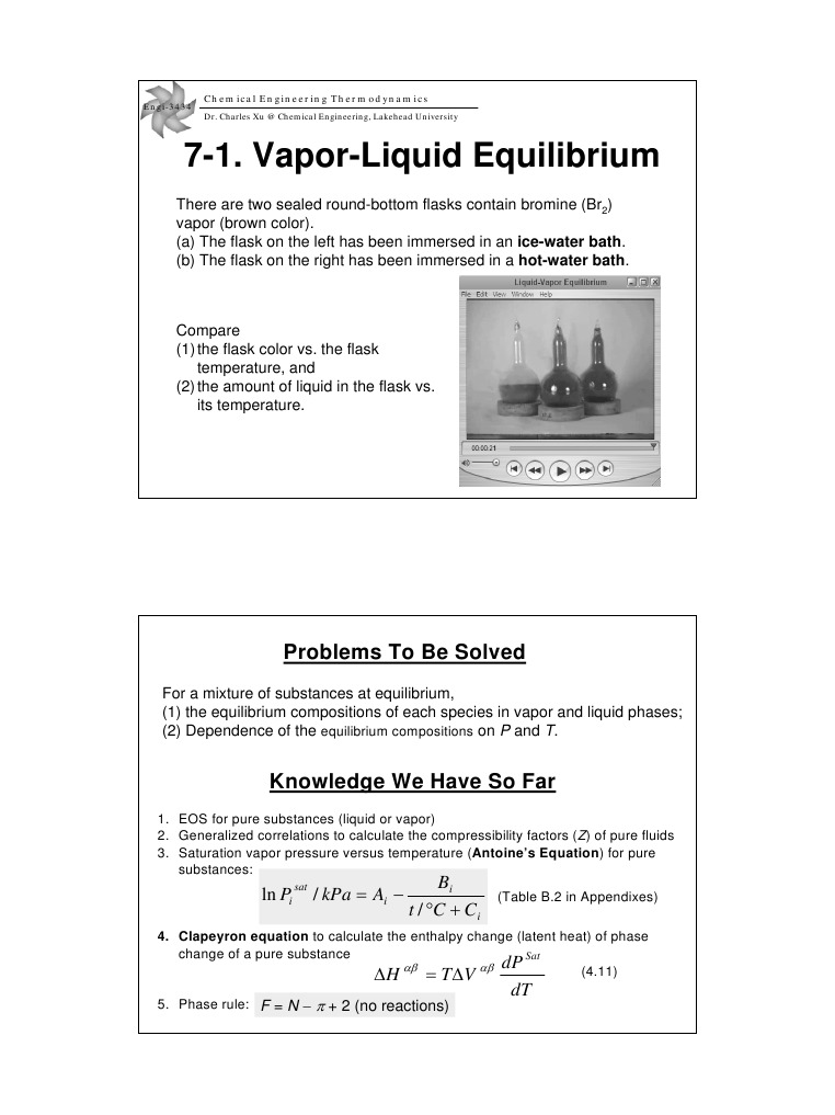 7 1. Vapor Liquid Equilibrium | PDF | Mechanical Engineering | Physical ...