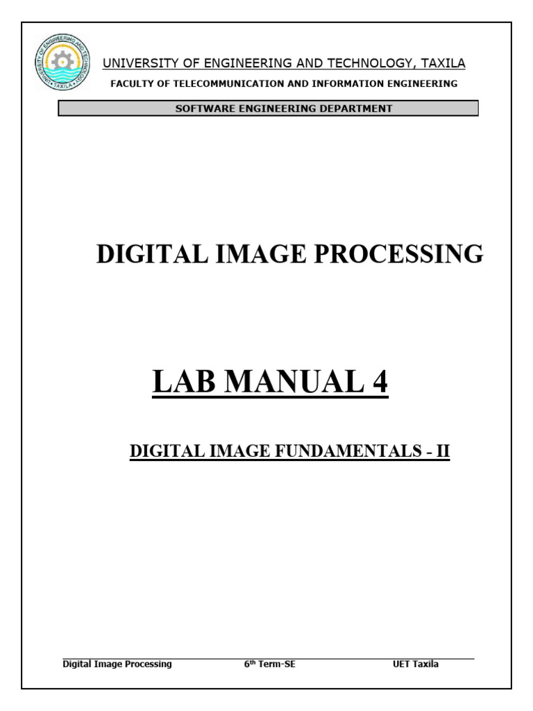 Dip - Updated - Lab Manual 4 | PDF | Image Resolution | Pixel