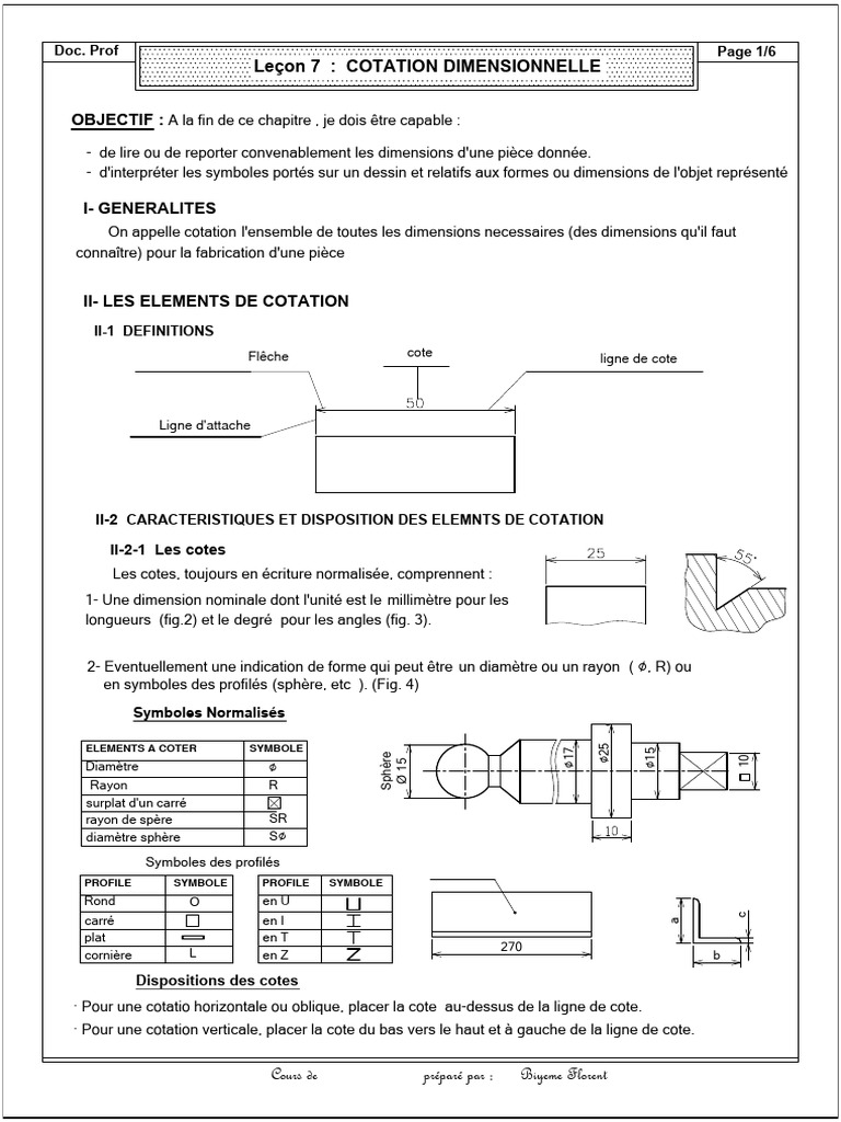 Guide de cotation dimensionnelle | PDF