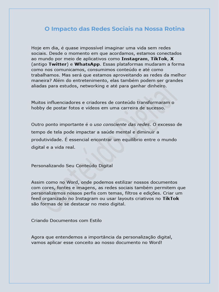 Luiz - As Redes Sociais | PDF