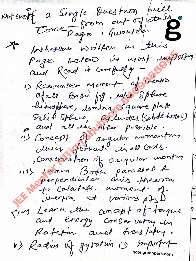 Rotational Dynamics Questions & Answers | PDF | Rotation Around A Fixed ...