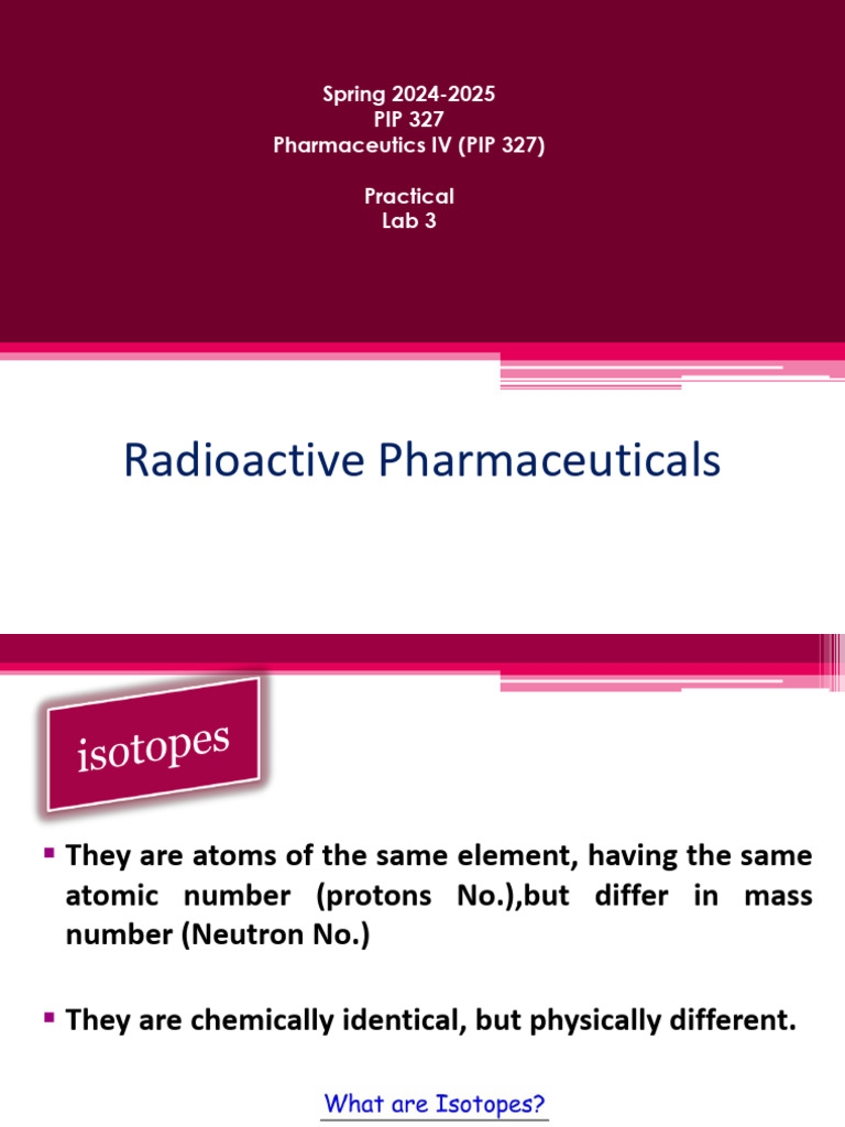 Three Radioactive Isotopes Overview | PDF | Radioactive Decay ...