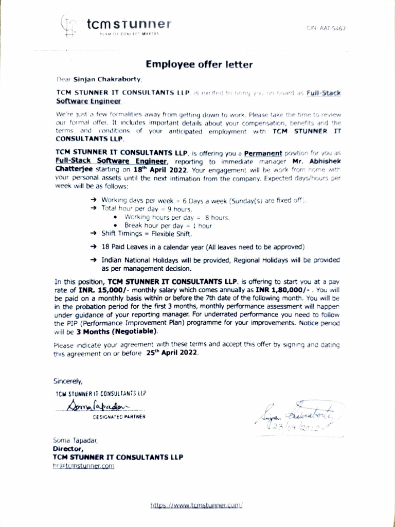 TCM Offer | PDF