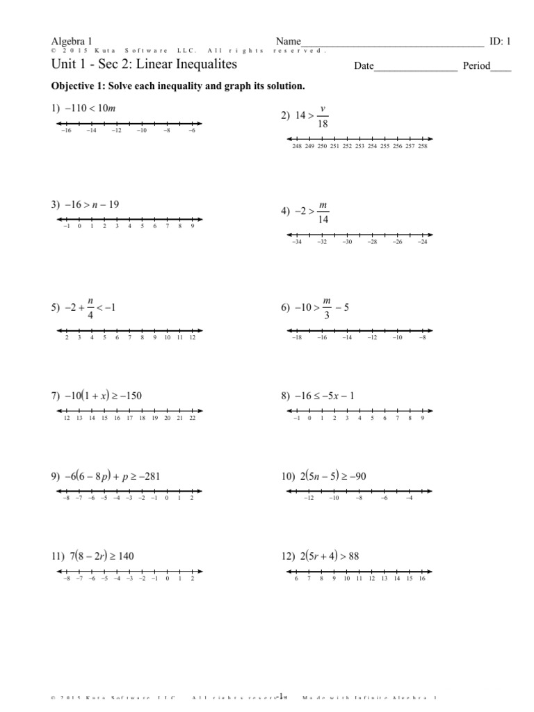Graphing Linear Inequalities Worksheet | PDF | Graph Theory | Combinatorics