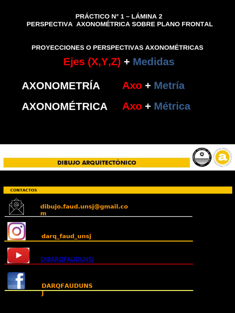 TP 1 - L 2 Desarrollo Axo Plano Frontal 9-4-25 | PDF | Procesamiento de imágenes | Geometría