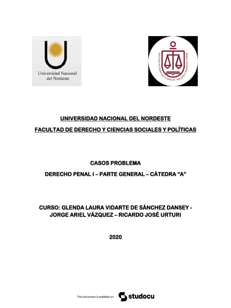 Cuadernillo de Casos Penal General A | PDF | Robo | Castigos