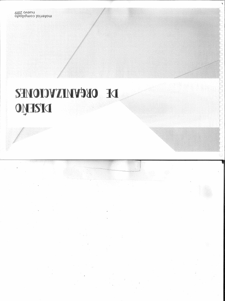 Compilado Diseño de Organizaciones | PDF